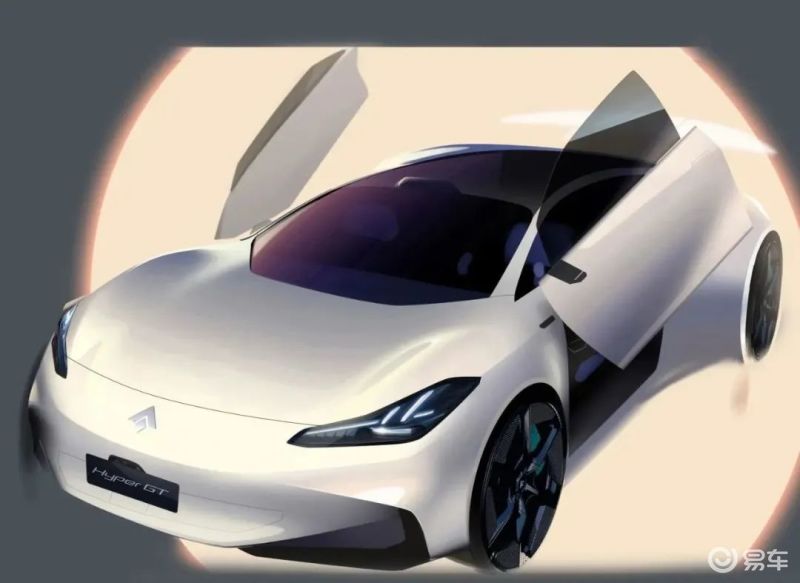 12月30日亮相 埃安AION HyperGT预告图发布_易车