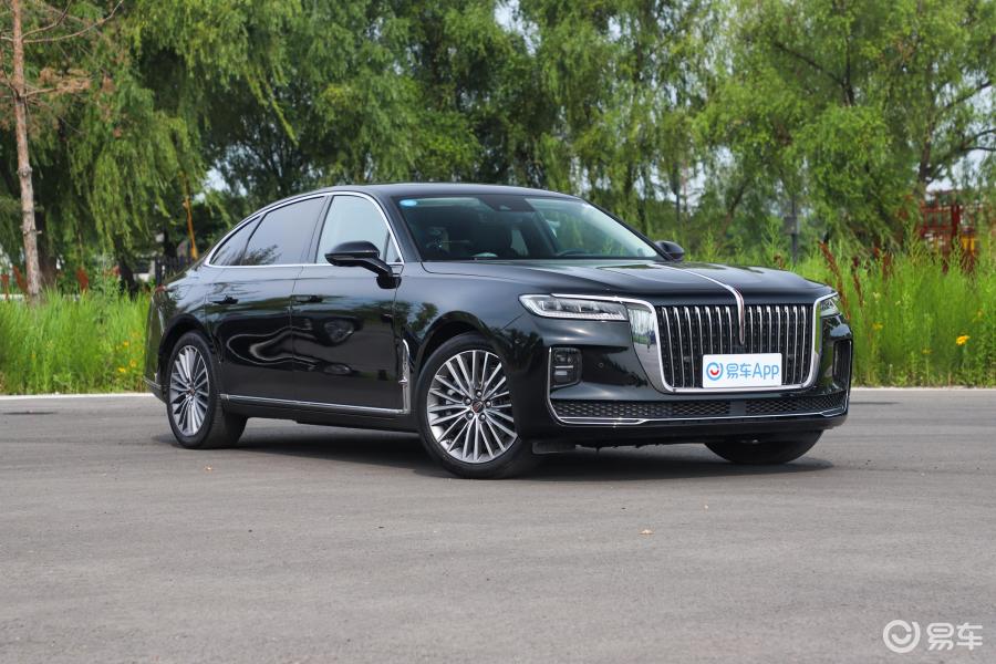 【红旗H92020款2.0T 智联旗畅版侧前45度车头向右水平汽车图片-汽车图片大全】-易车