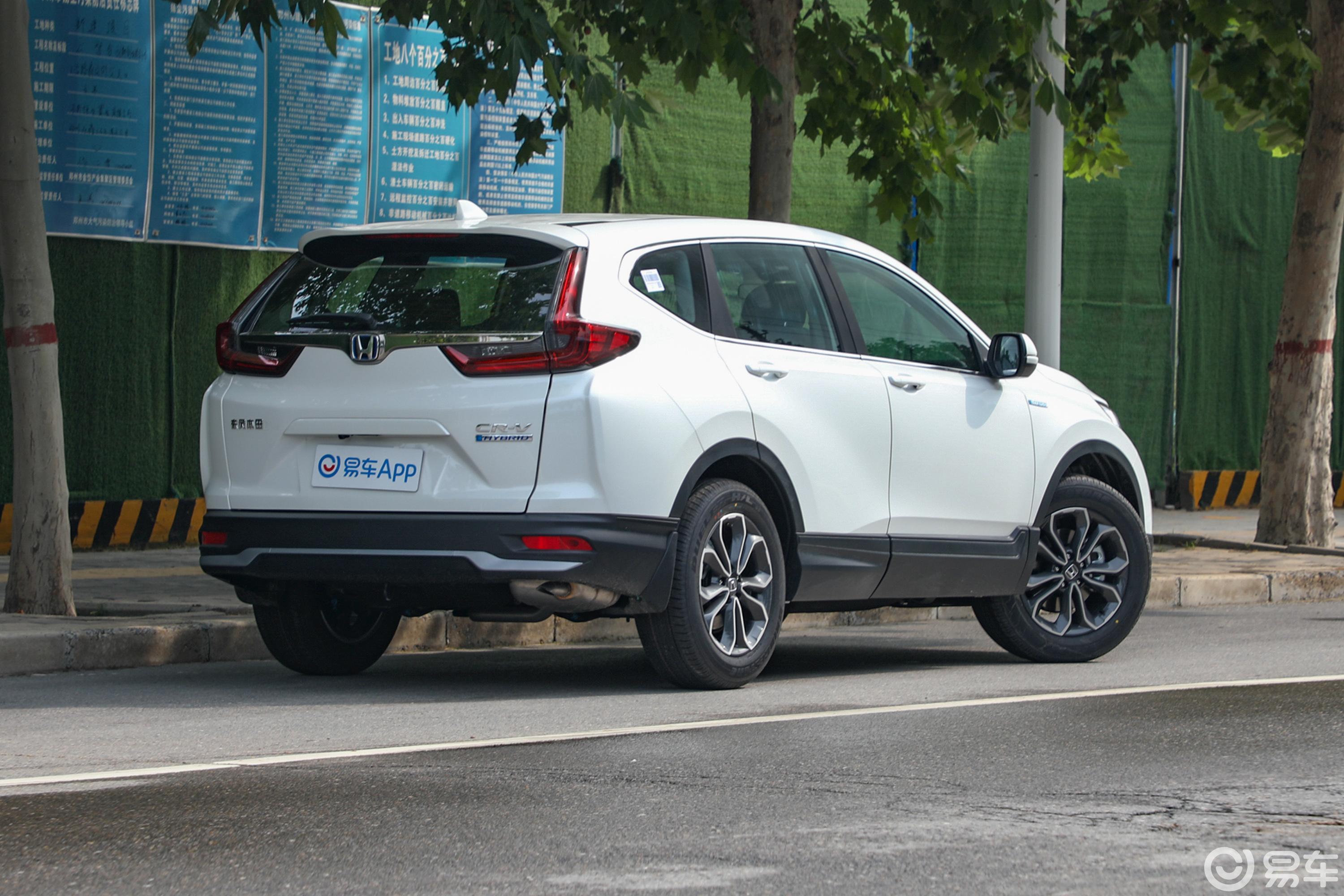 【本田CR-V锐·混动 2.0L 两驱 净行版侧后45度车头向右水平图片-汽车图片大全】-易车