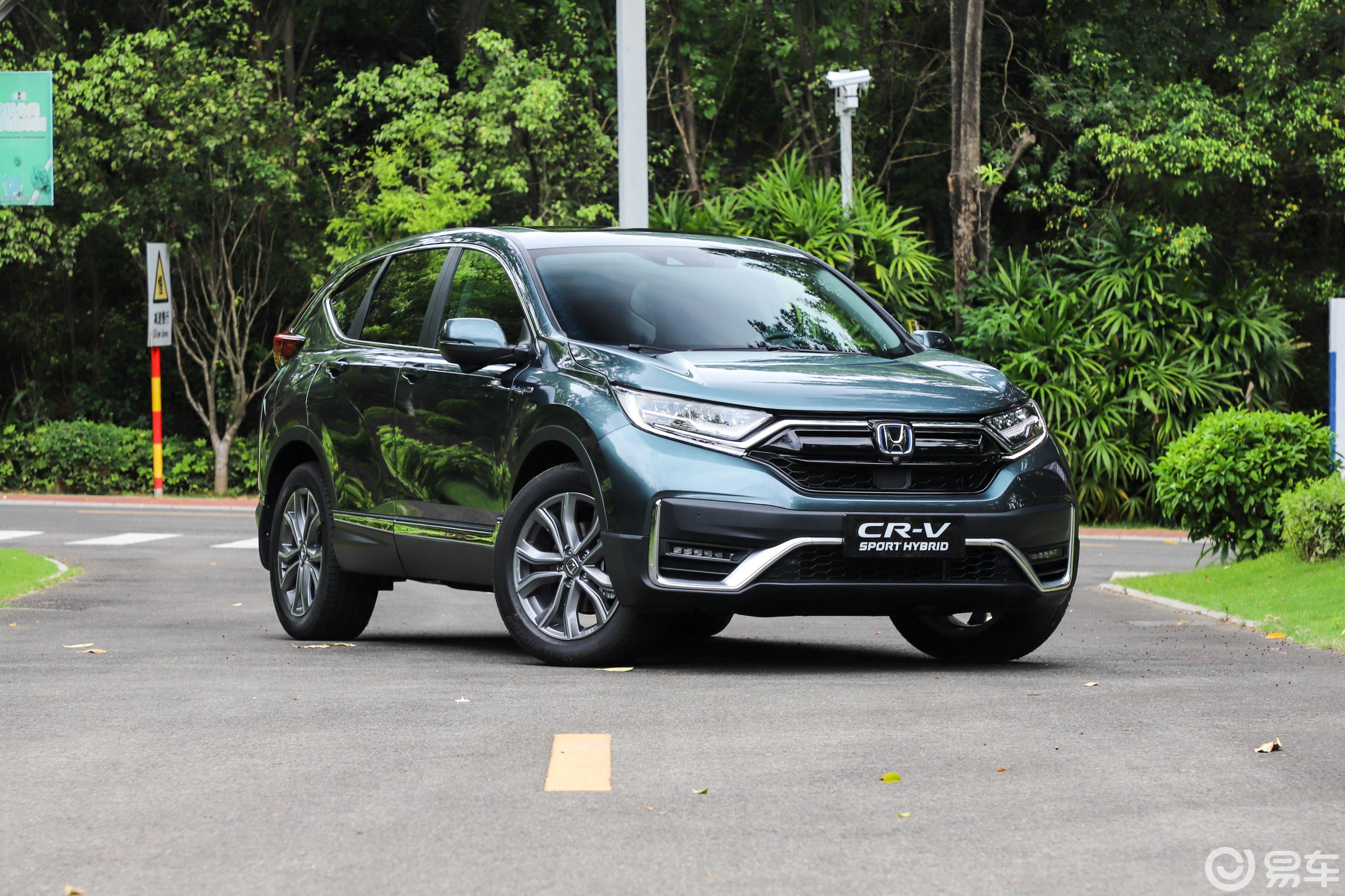 【本田CR-V锐·混动 2.0L 四驱 净享版侧前45度车头向右水平图片-汽车图片大全】-易车