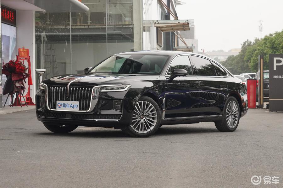 【红旗H92020款3.0T 智联旗畅版侧前45度车头向左水平汽车图片-汽车图片大全】-易车