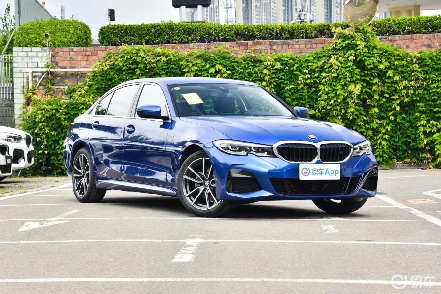 【宝马3系2021款325Li M运动套装侧前45度车头向右水平汽车图片-汽车图片大全】-易车