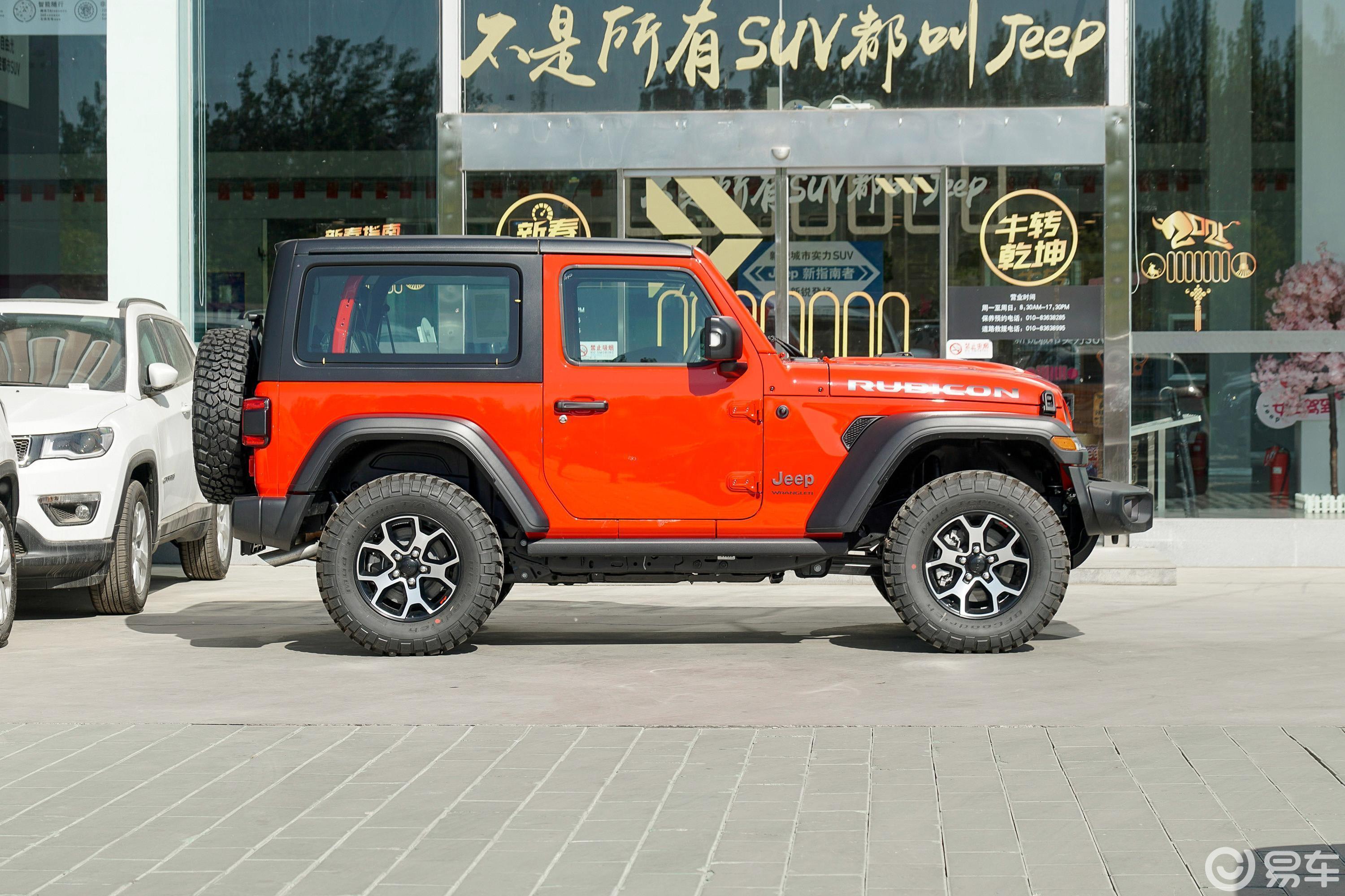【牧马人2.0T Rubicon两门版正侧车头向右水平图片-汽车图片大全】-易车