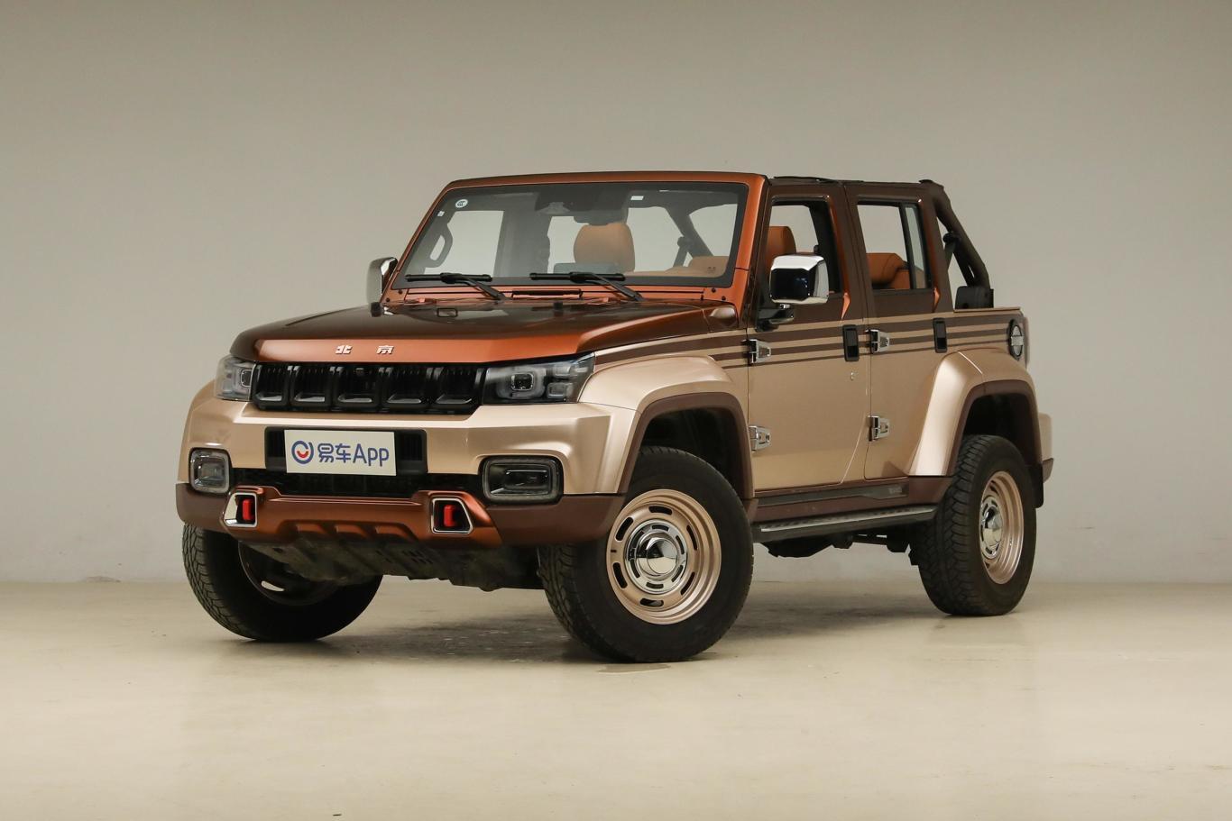 【北京越野BJ40琥珀探索版(改装款)侧前45度车头向左水平图片-汽车图片大全】-易车