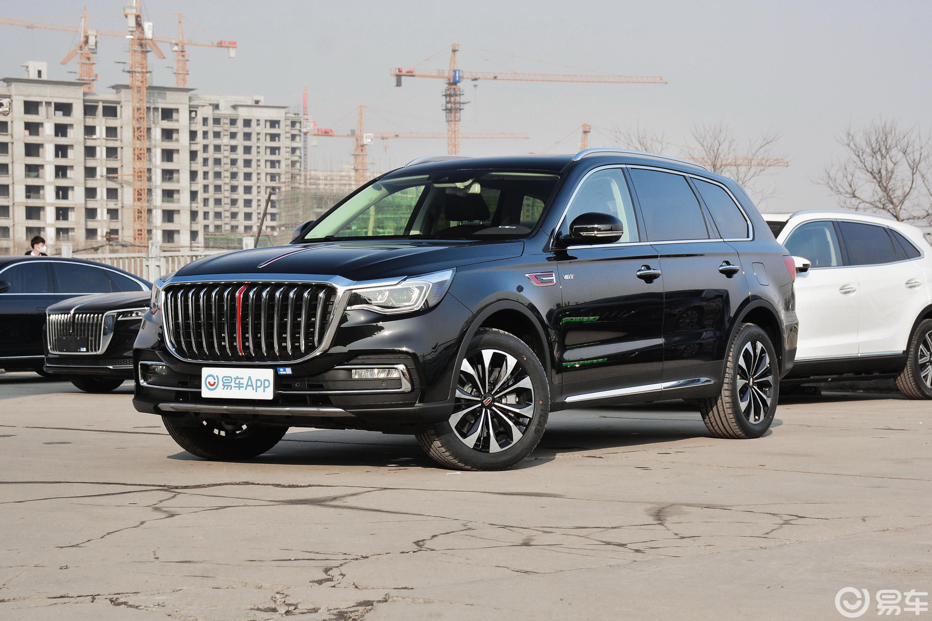 【红旗HS73.0T 手自一体 四驱 智联旗享版侧前45度车头向左水平图片-汽车图片大全】-易车