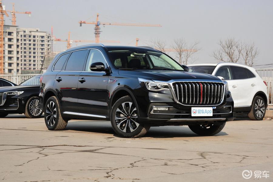 【红旗HS72022款3.0T 手自一体 四驱 智联旗享版侧前45度车头向右水平汽车图片-汽车图片大全】-易车