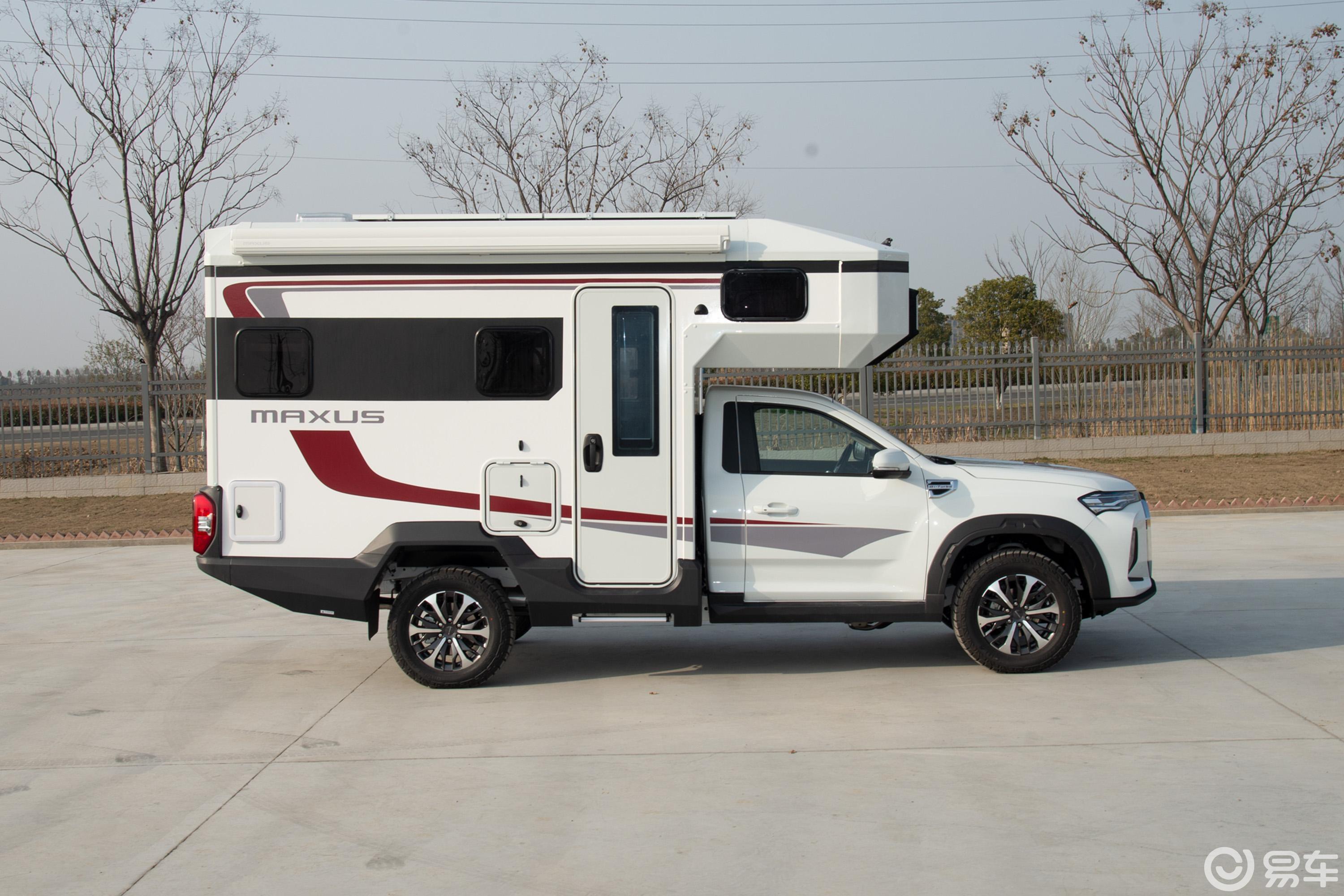 【上汽大通MAXUS T90房车探索家T90 2.0T 皓月白正侧车头向右水平图片-汽车图片大全】-易车