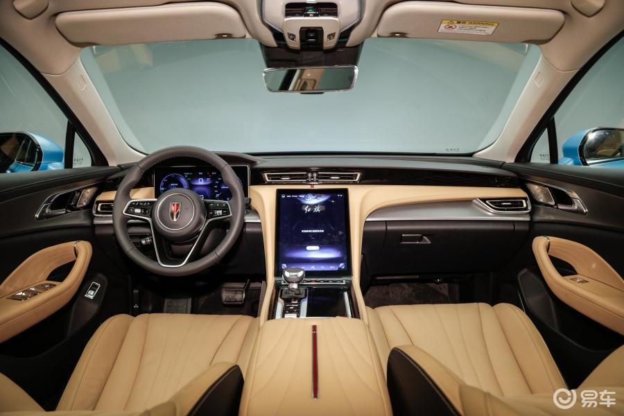 【红旗H52023款混动 1.5T 智联旗领版内饰全景正拍汽车图片-汽车图片大全】-易车