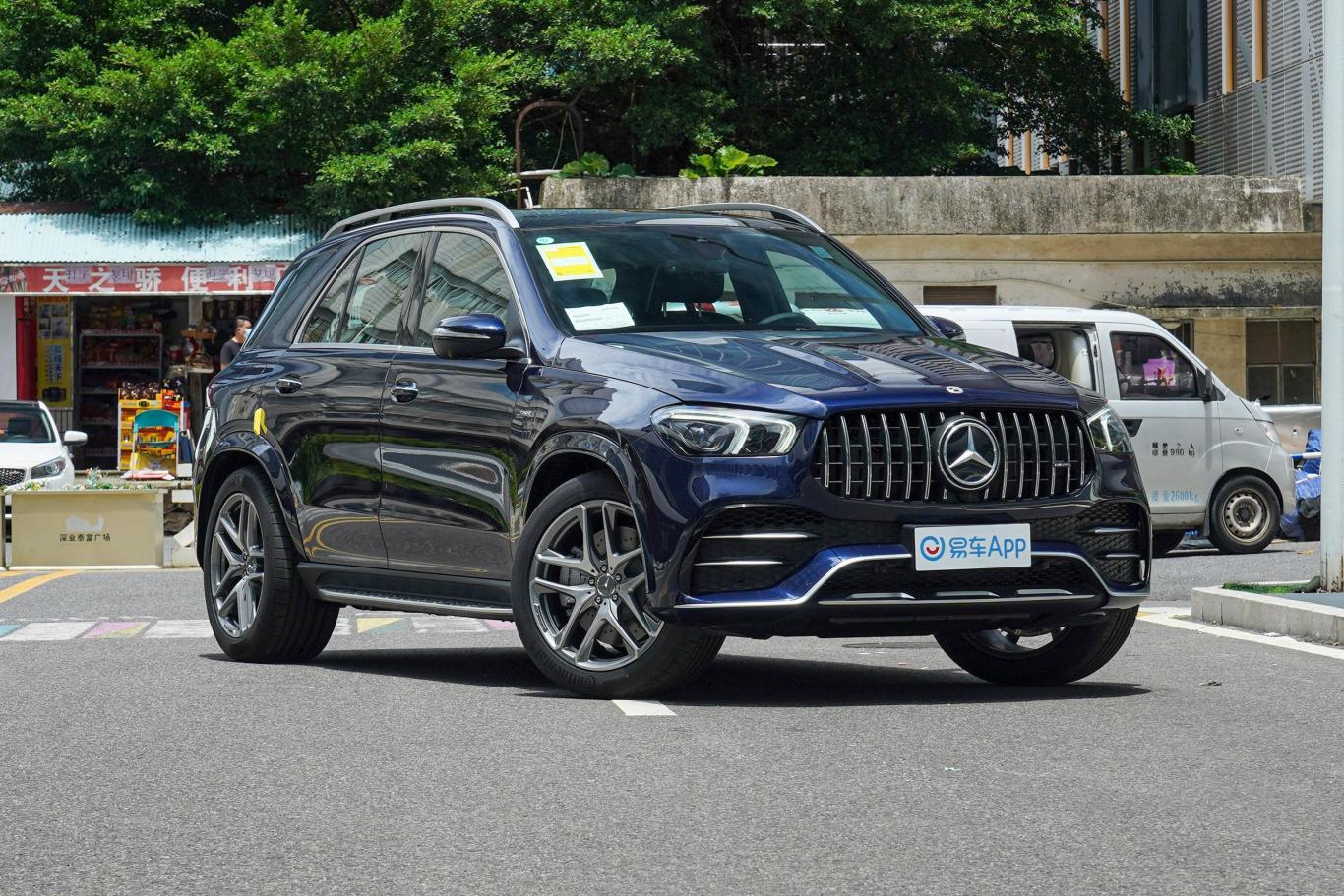 【奔驰GLE AMGAMG GLE 53 4MATIC+侧前45度车头向右水平图片-汽车图片大全】-易车