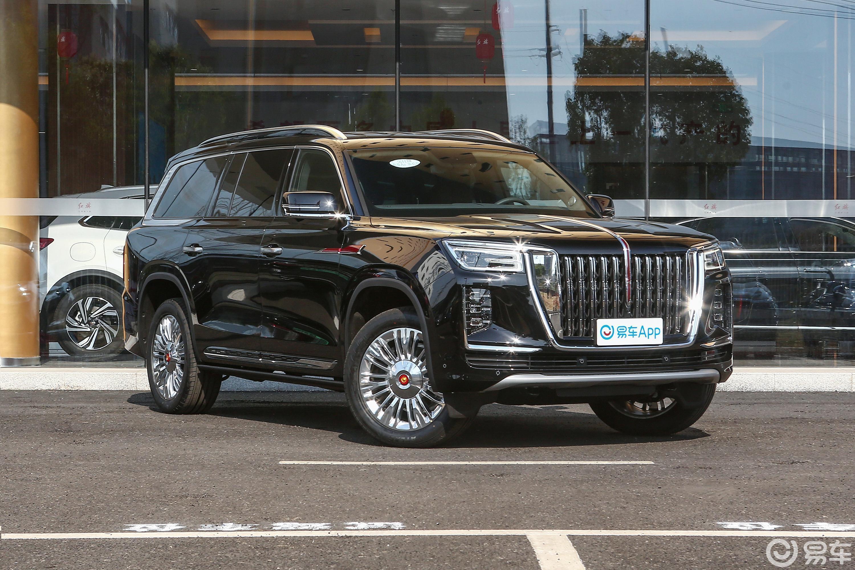 【红旗LS74.0T 尊爵旗舰版 4座侧前45度车头向右水平图片-汽车图片大全】-易车