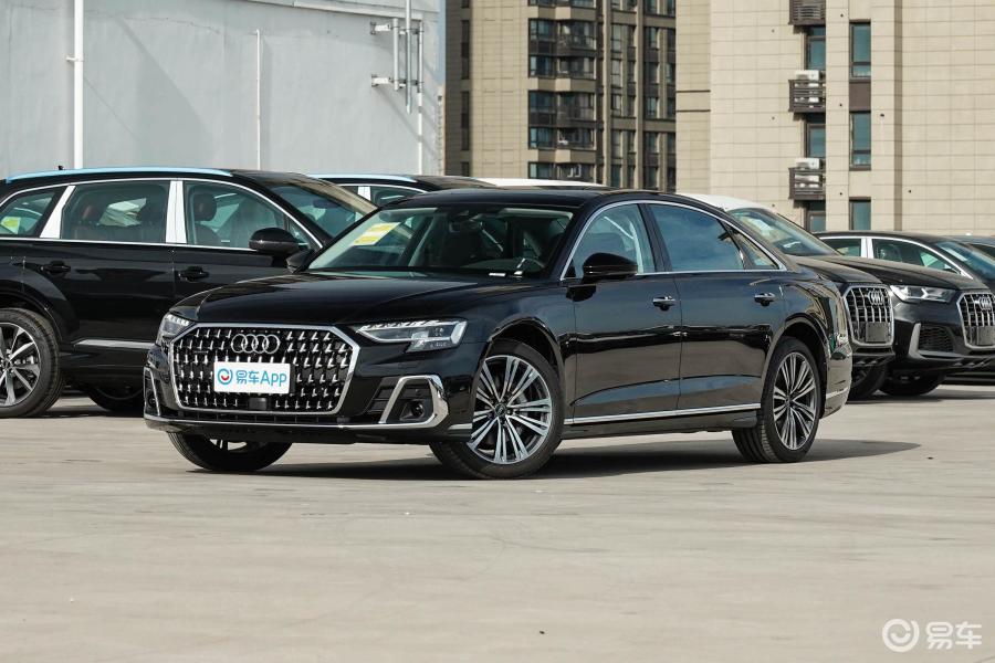 【奥迪A82022款改款 A8L 50 TFSI quattro 臻选型侧前45度车头向左水平汽车图片-汽车图片大全】-易车