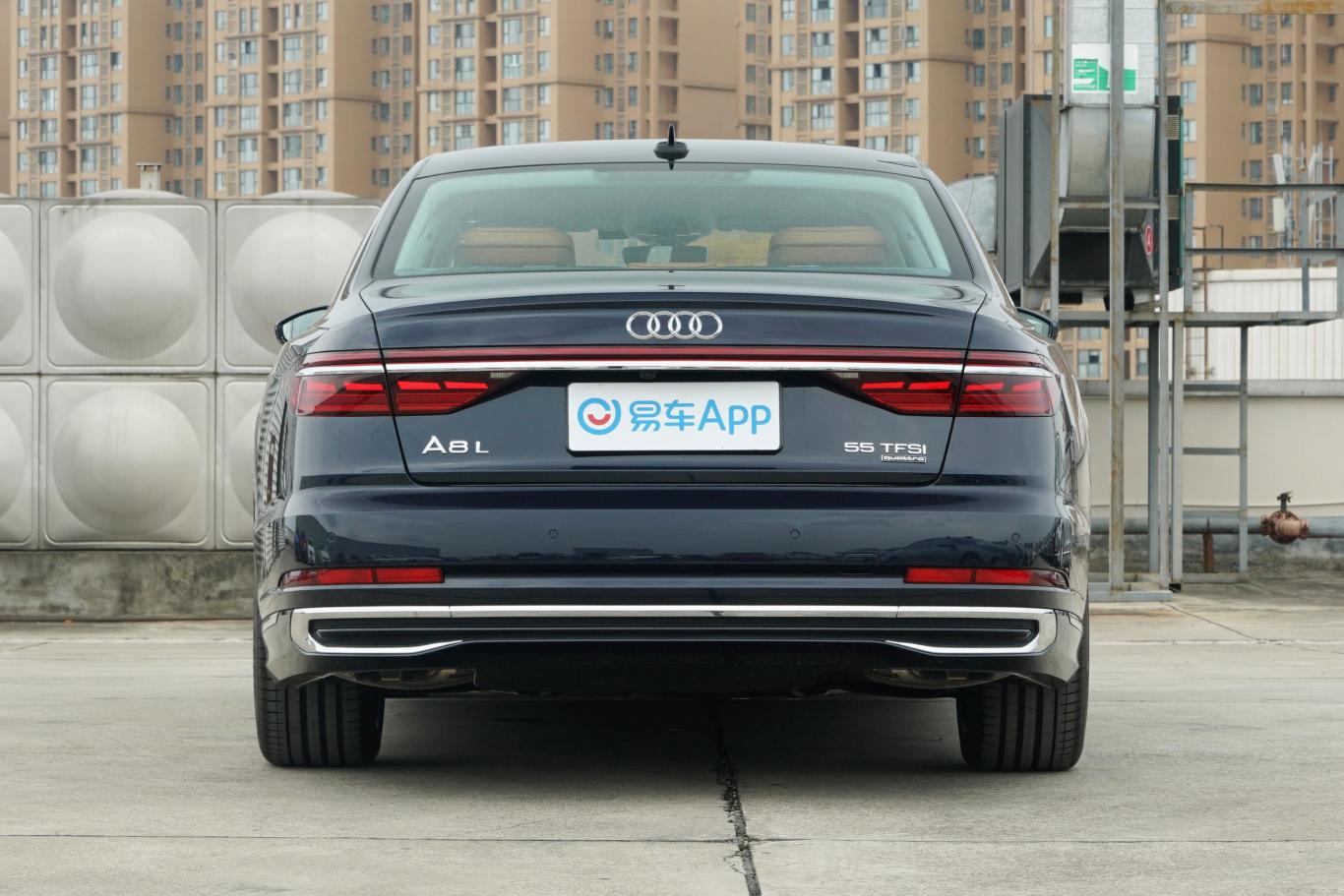 【奥迪A8改款 A8L 55 TFSI quattro 旗舰型正后水平图片-汽车图片大全】-易车
