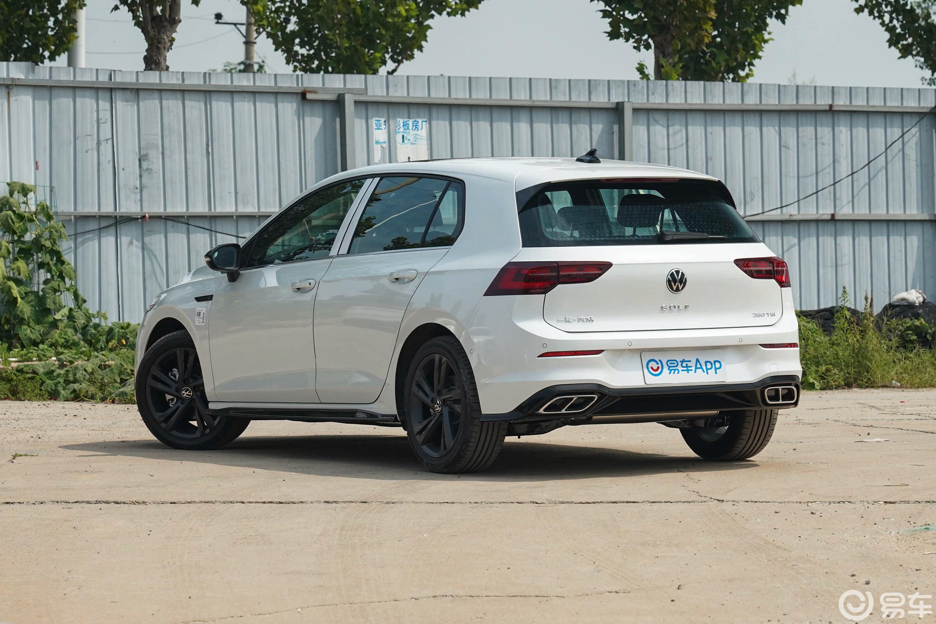 【高尔夫280TSI R-Line Lite侧后45度车头向左水平图片-汽车图片大全】-易车