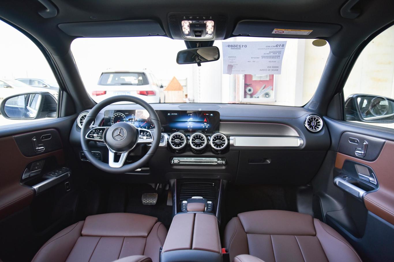 【奔驰GLBGLB 220 时尚型内饰全景正拍图片-汽车图片大全】-易车