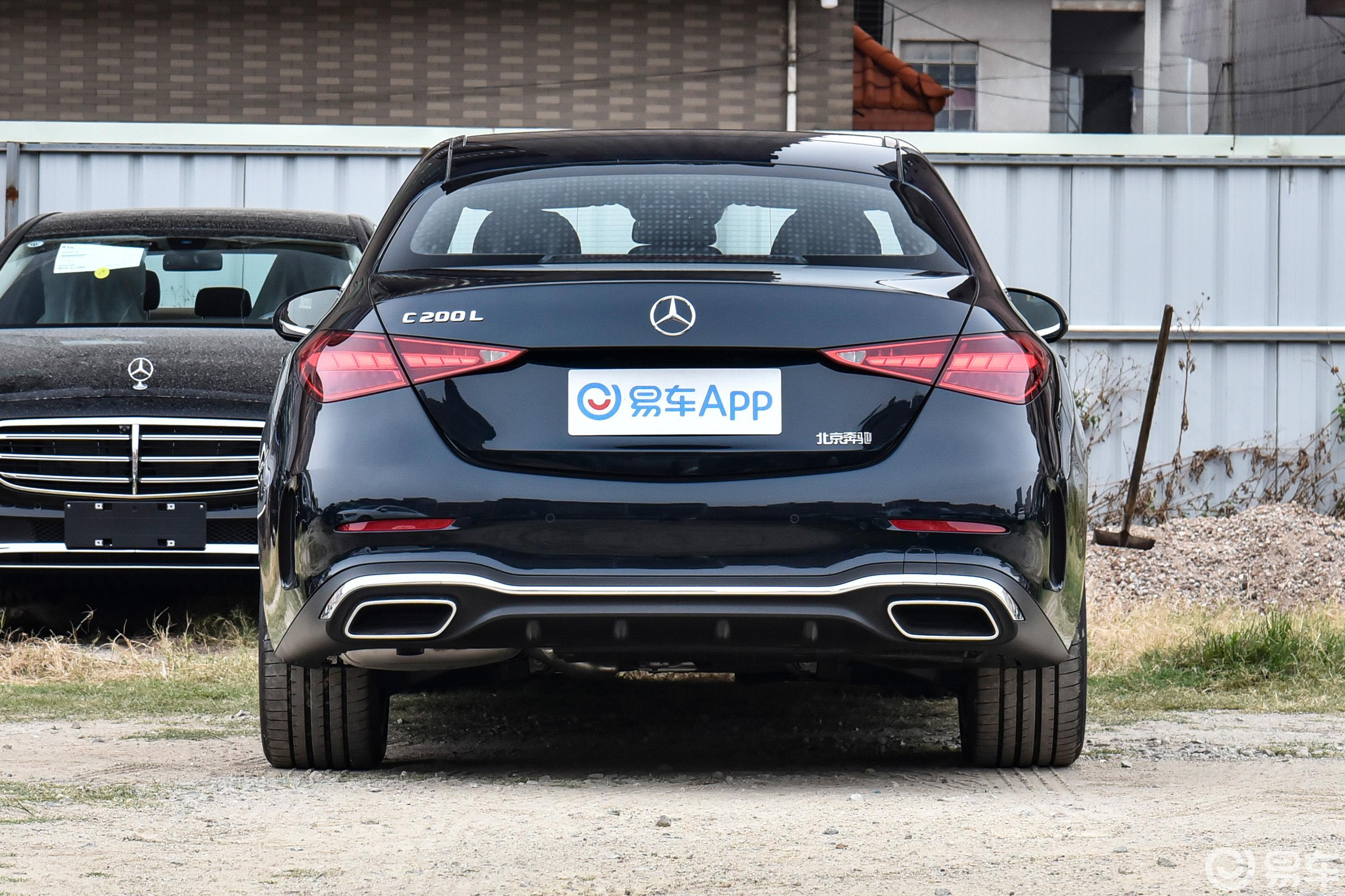 【奔驰C级C 200 L 运动版正后水平图片-汽车图片大全】-易车