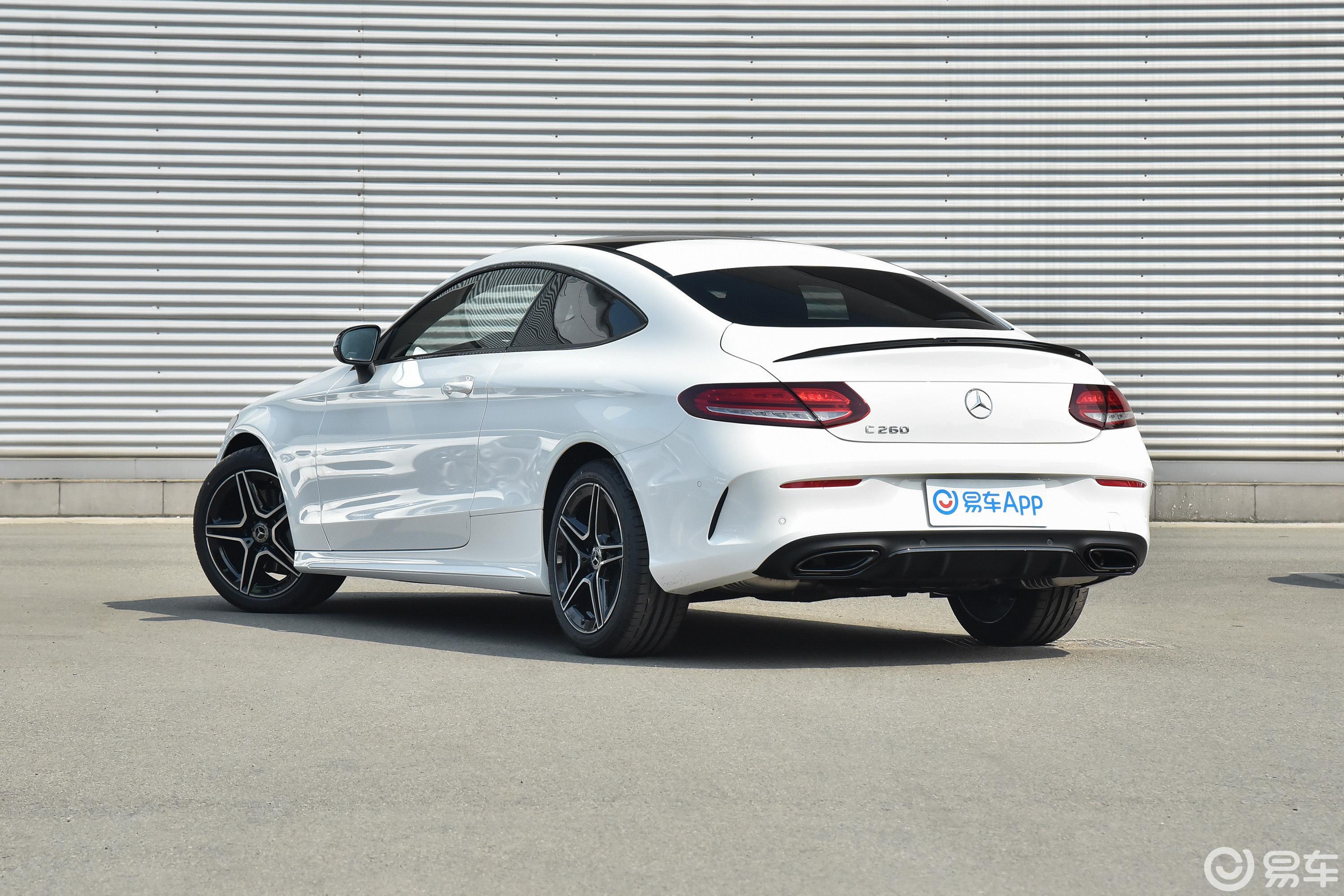 【奔驰C级(进口)C 260 轿跑车侧后45度车头向左水平图片-汽车图片大全】-易车