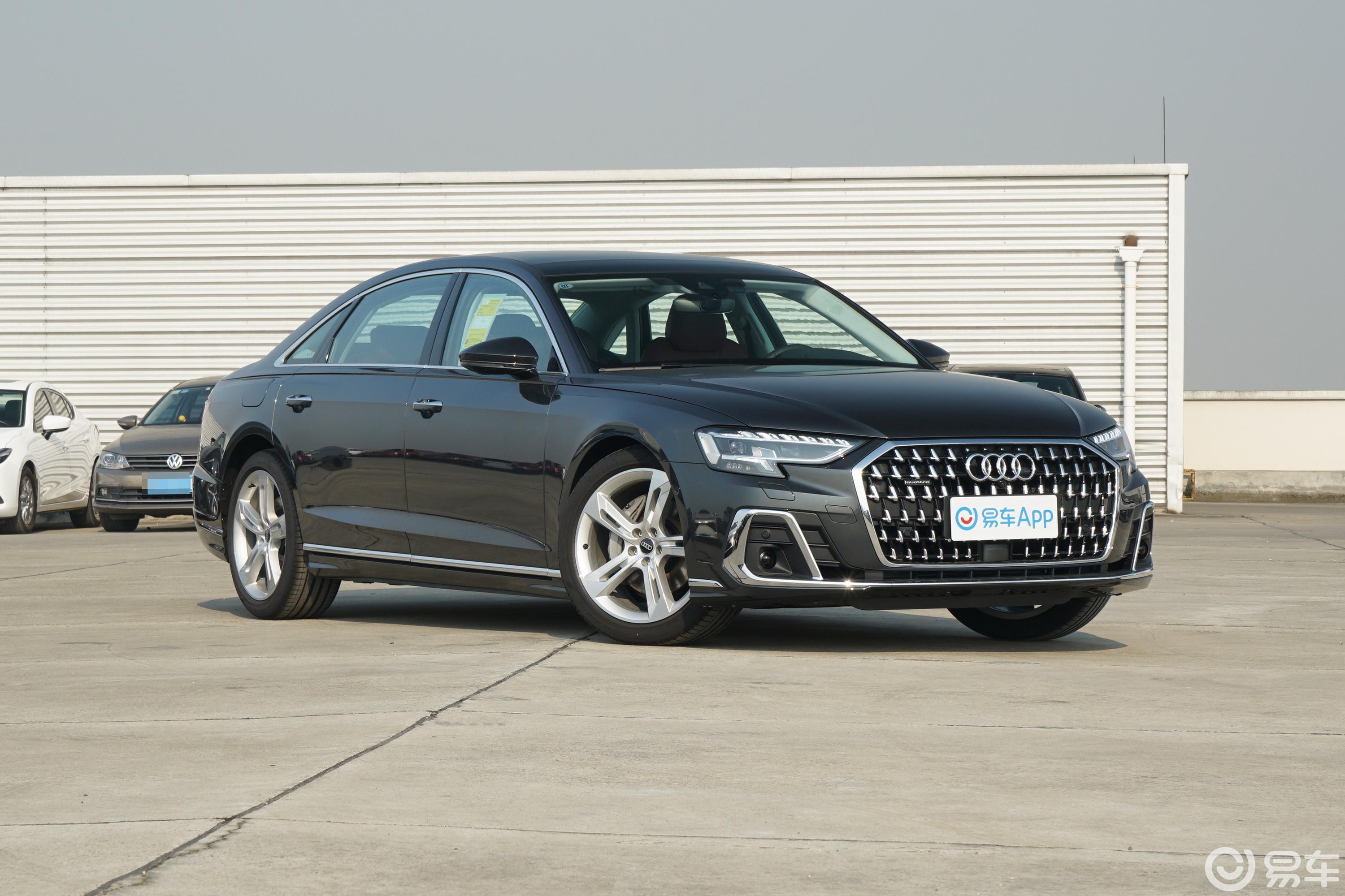 【奥迪A8改款 A8L 50 TFSI quattro 臻选型侧前45度车头向右水平图片-汽车图片大全】-易车
