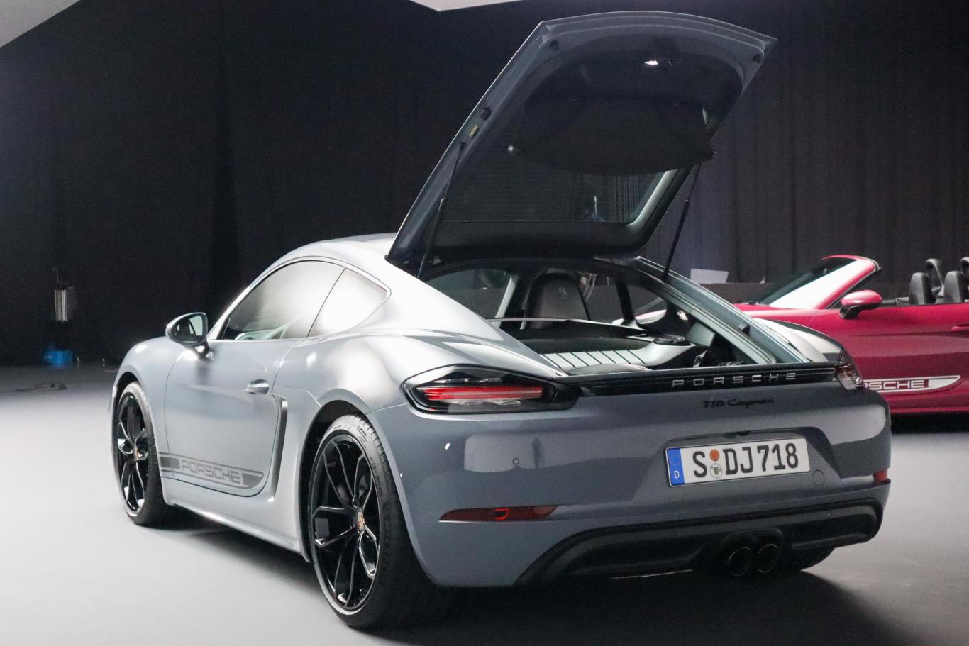 【保时捷718Cayman Style Edition 2.0T后备厢开启45度侧拍图片-汽车图片大全】-易车