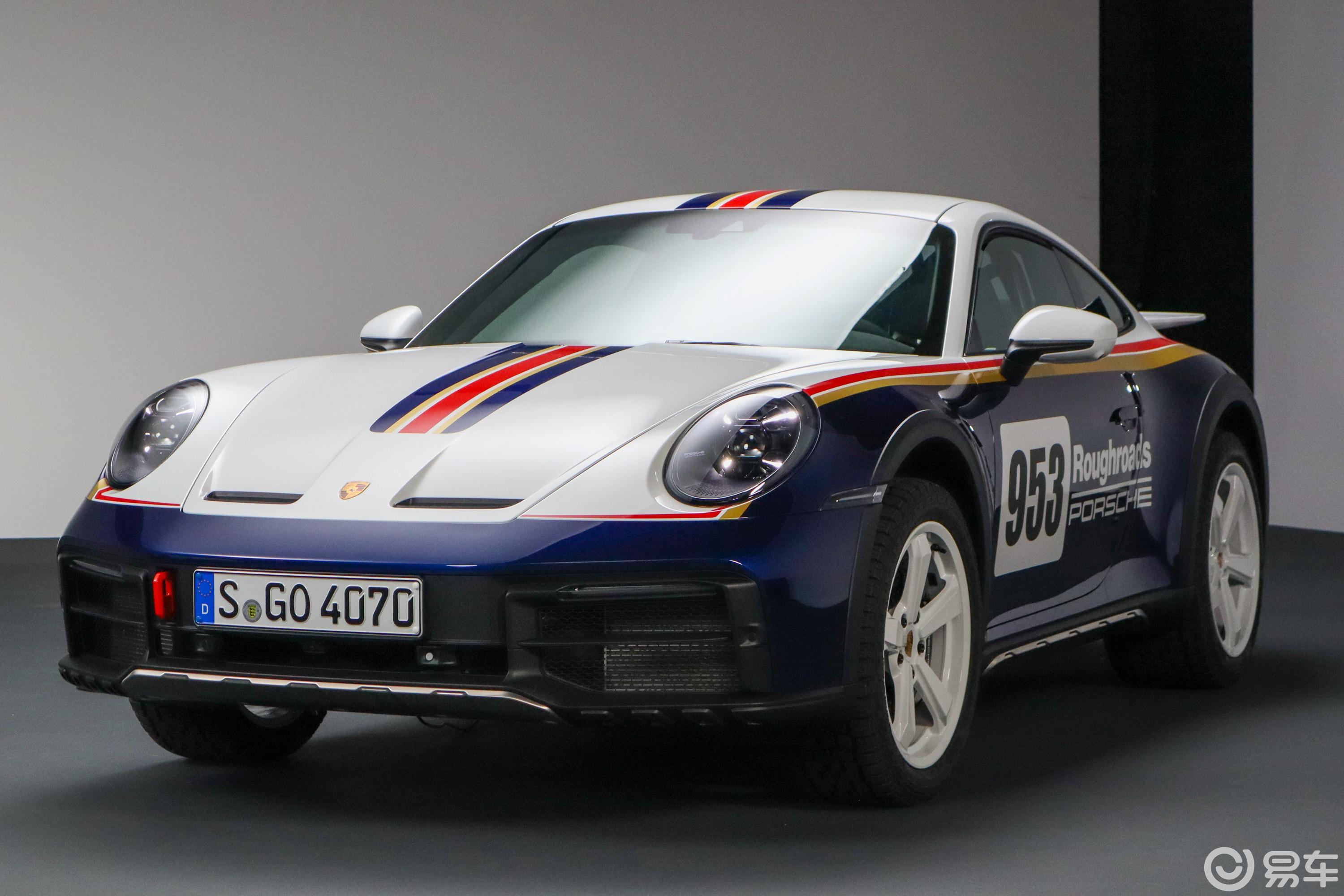 【保时捷911Dakar 德国版侧前45度车头向左水平图片-汽车图片大全】-易车