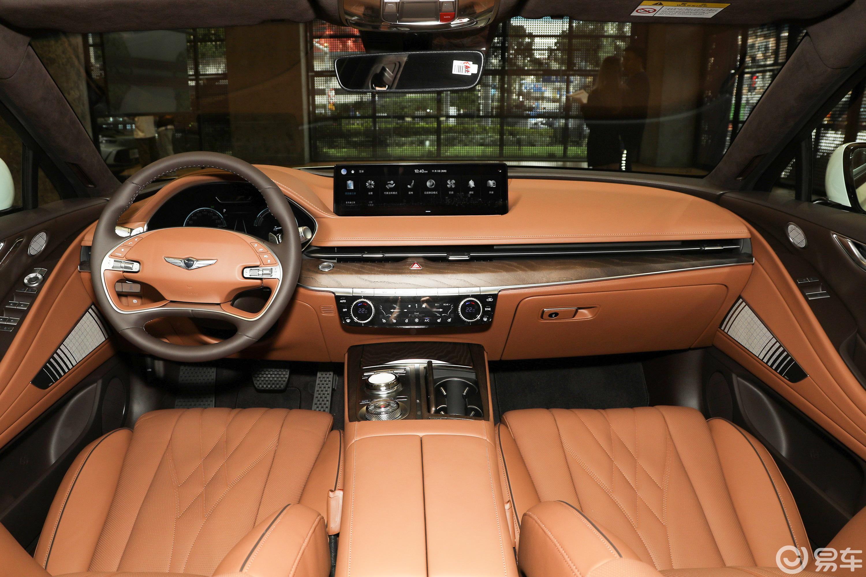 【捷尼赛思G80 纯电动625km 旗舰版内饰全景正拍图片-汽车图片大全】-易车