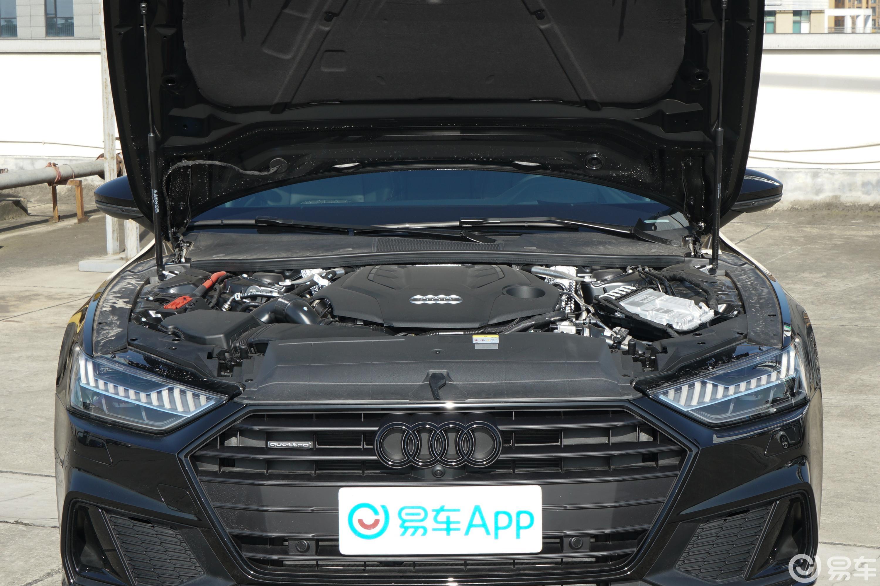 【奥迪A755 TFSI quattro 尊享型发动机舱整体图片-汽车图片大全】-易车
