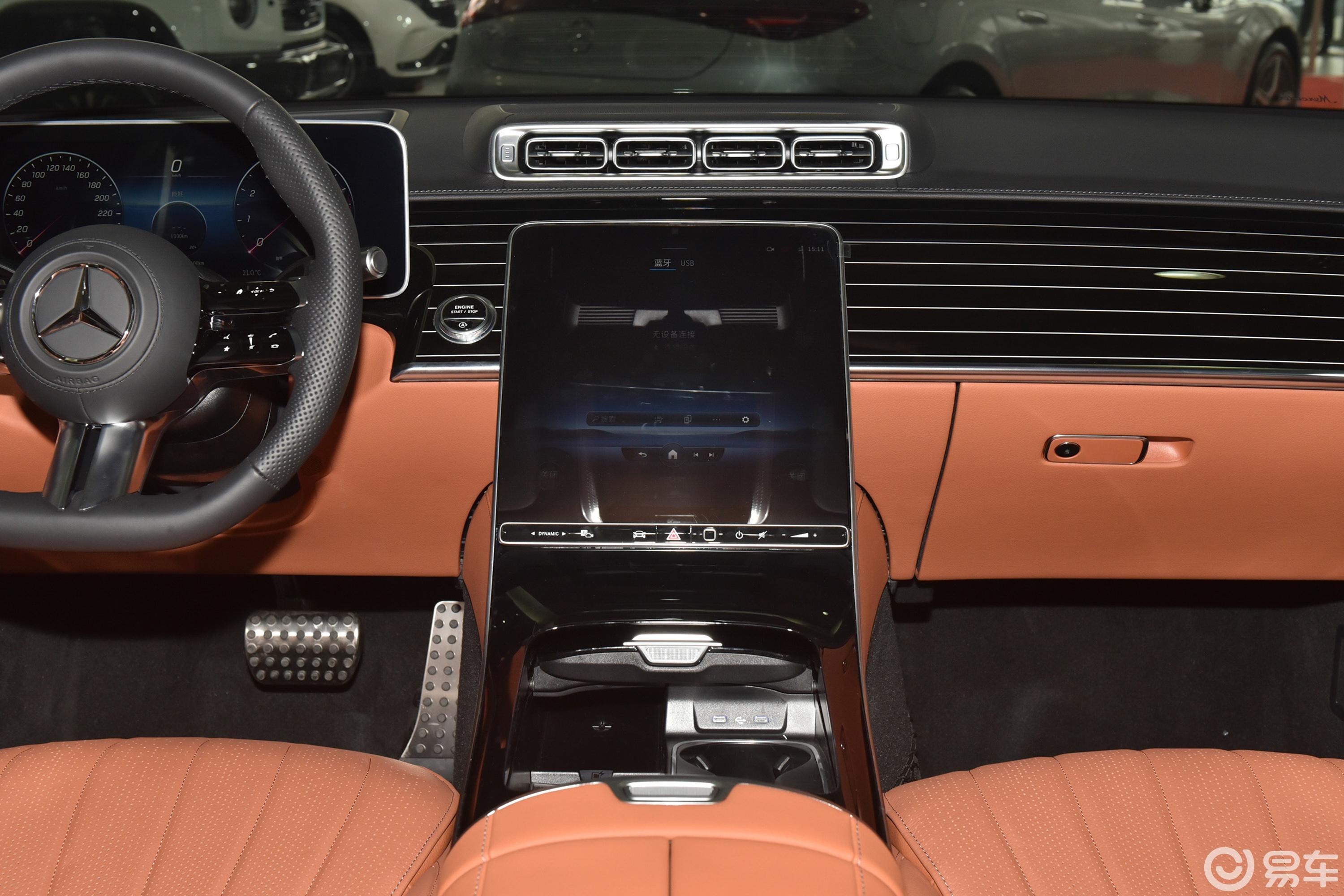 【奔驰S级S 450 L 4MATIC中控台整体图片-汽车图片大全】-易车