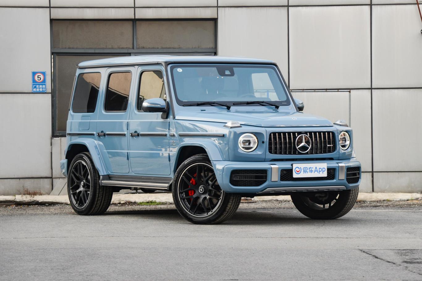 【奔驰G级 AMGAMG G 63侧前45度车头向右水平图片-汽车图片大全】-易车