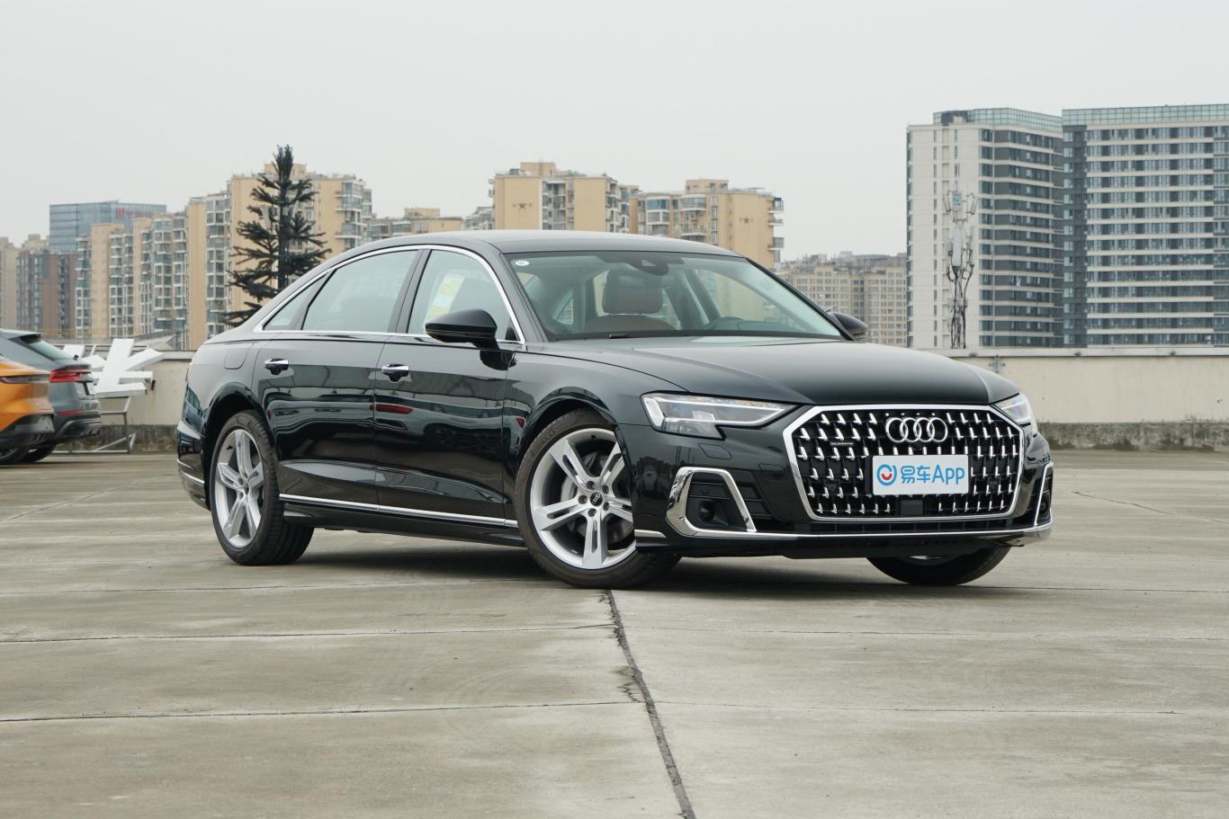 【奥迪A8改款 A8L 50 TFSI quattro 臻选型侧前45度车头向右水平图片-汽车图片大全】-易车
