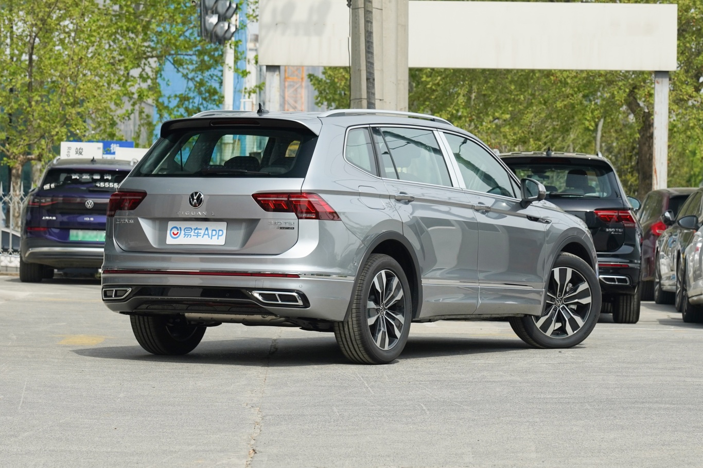 【途观L改款 380TSI 四驱R-Line越享版 7座侧后45度车头向右水平图片-汽车图片大全】-易车