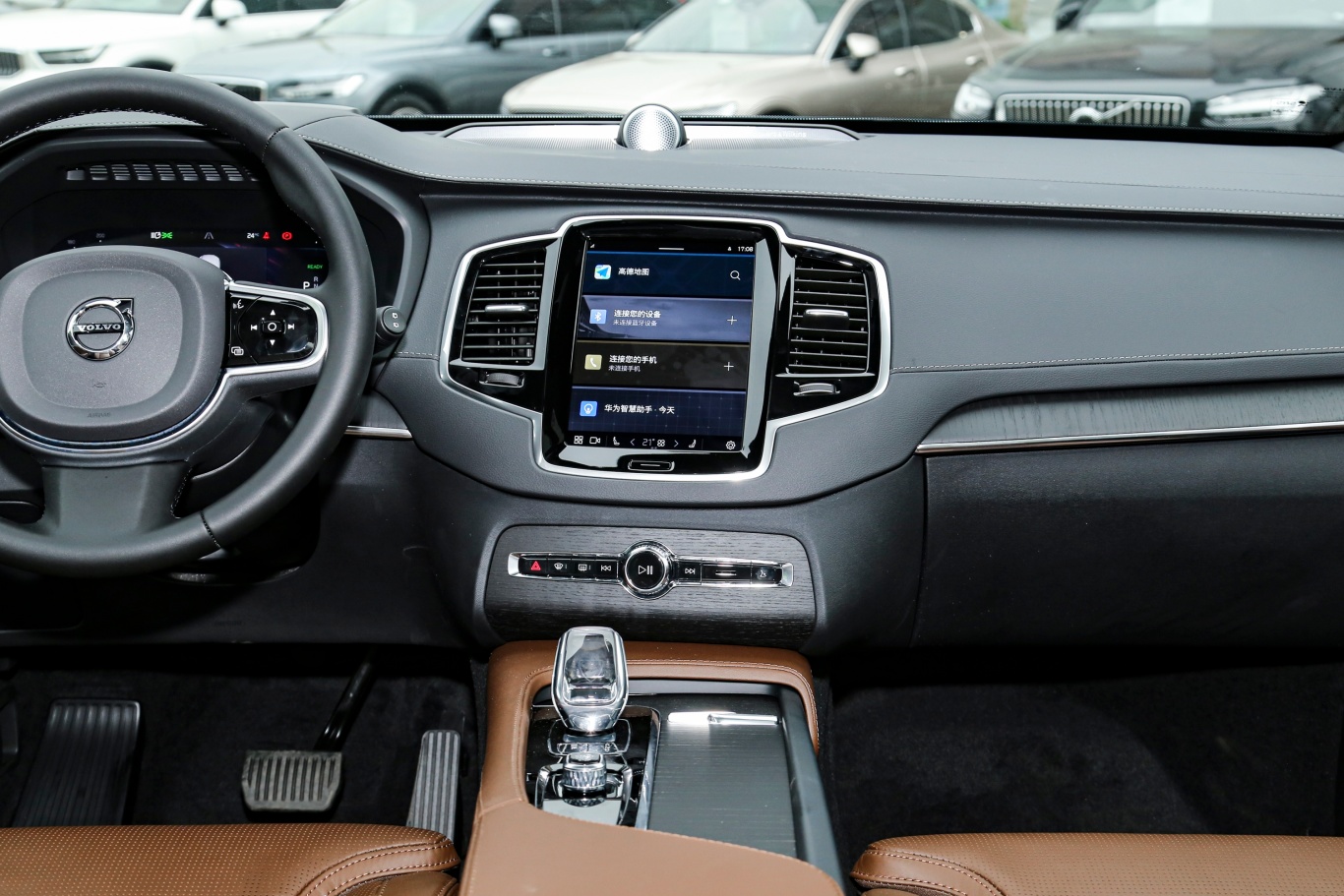 【沃尔沃XC90新能源T8 62km 长续航智尊豪华版中控台整体图片-汽车图片大全】-易车