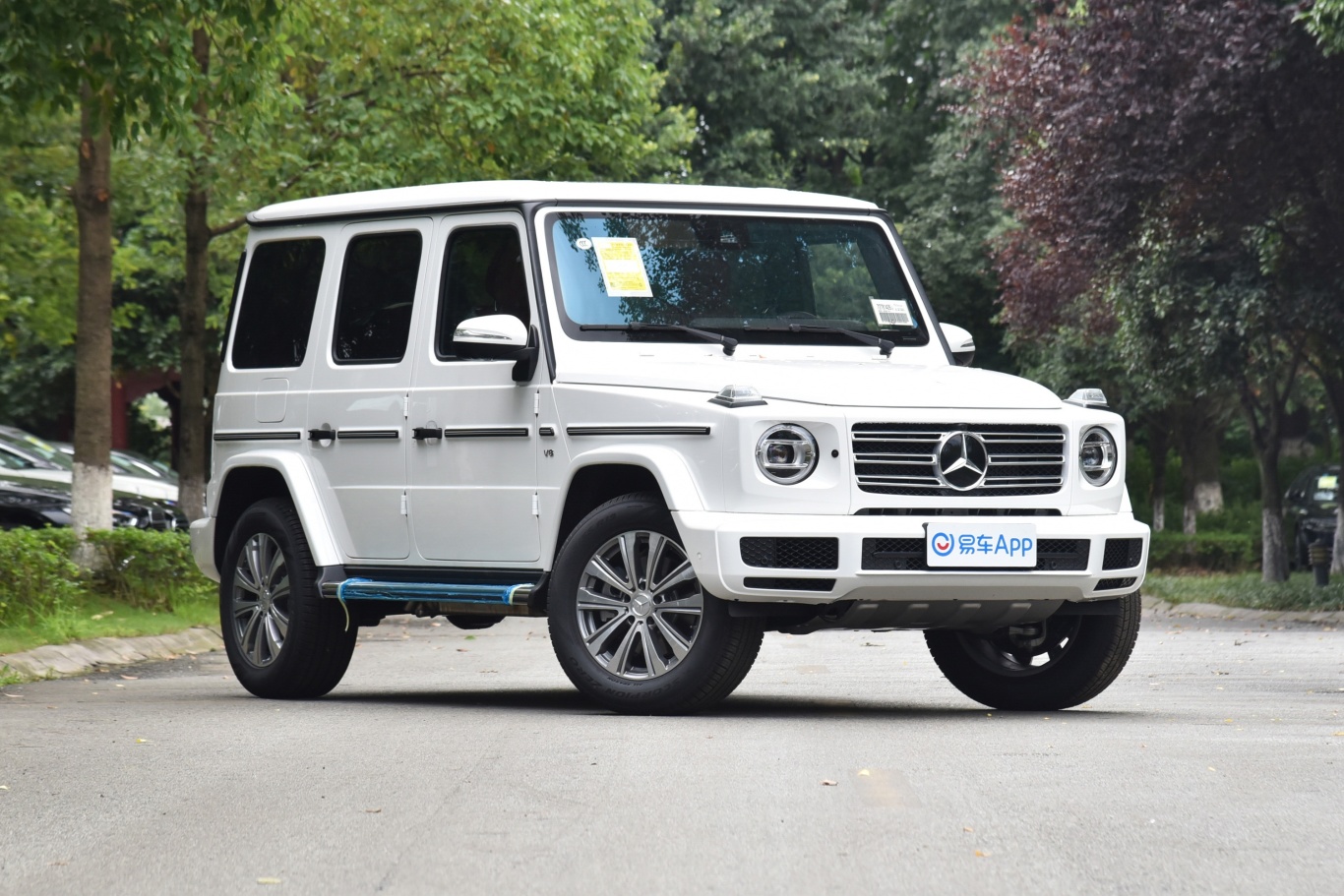 【奔驰G级G 500侧前45度车头向右水平图片-汽车图片大全】-易车