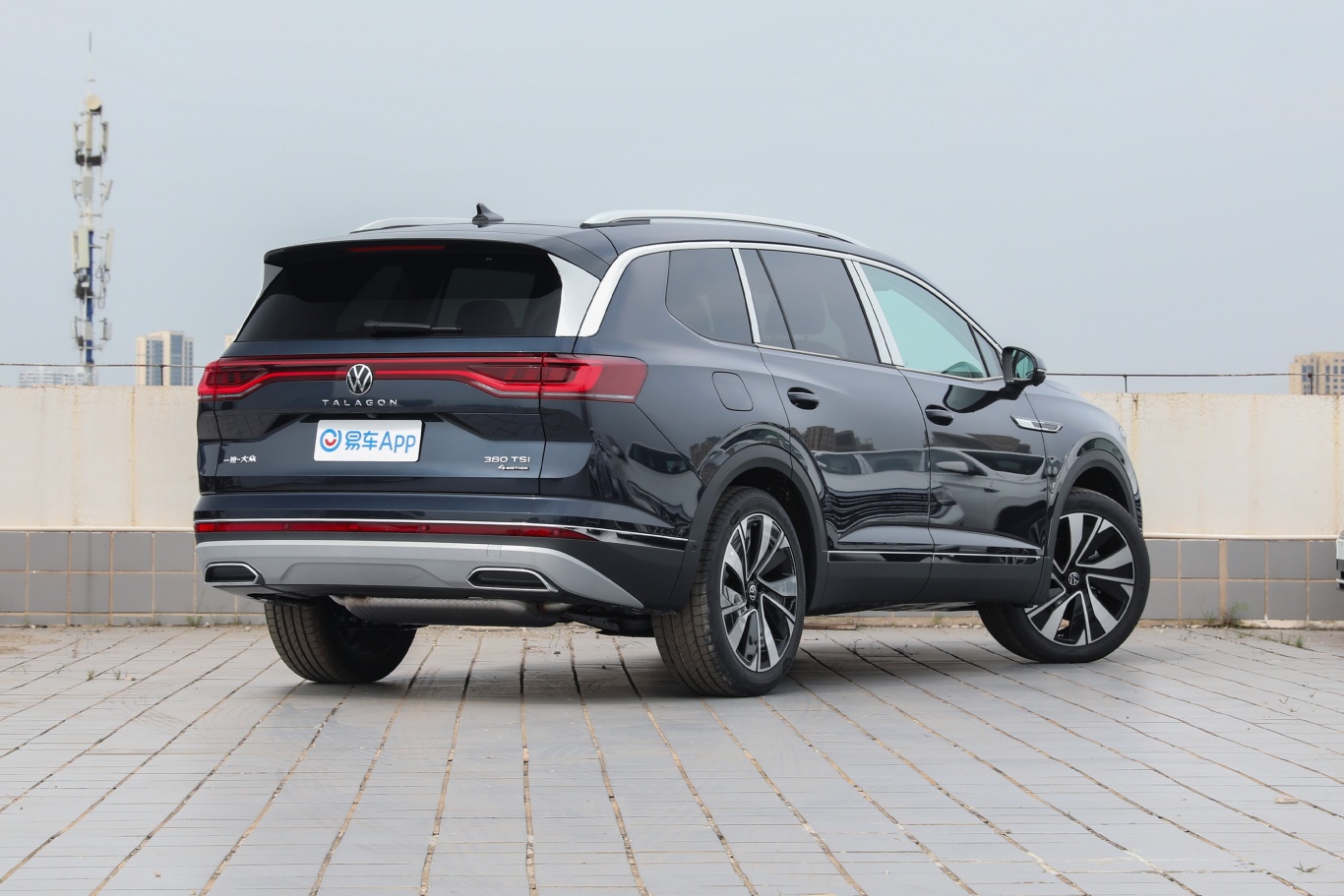 【揽境改款 380TSI 四驱豪华佳境版Pro 7座侧后45度车头向右水平图片-汽车图片大全】-易车