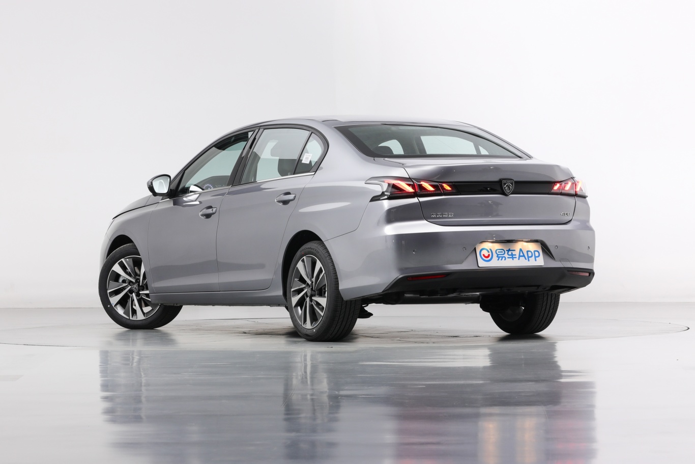 【标致408龘龘款 360THP 拉图版侧后45度车头向左水平图片-汽车图片大全】-易车
