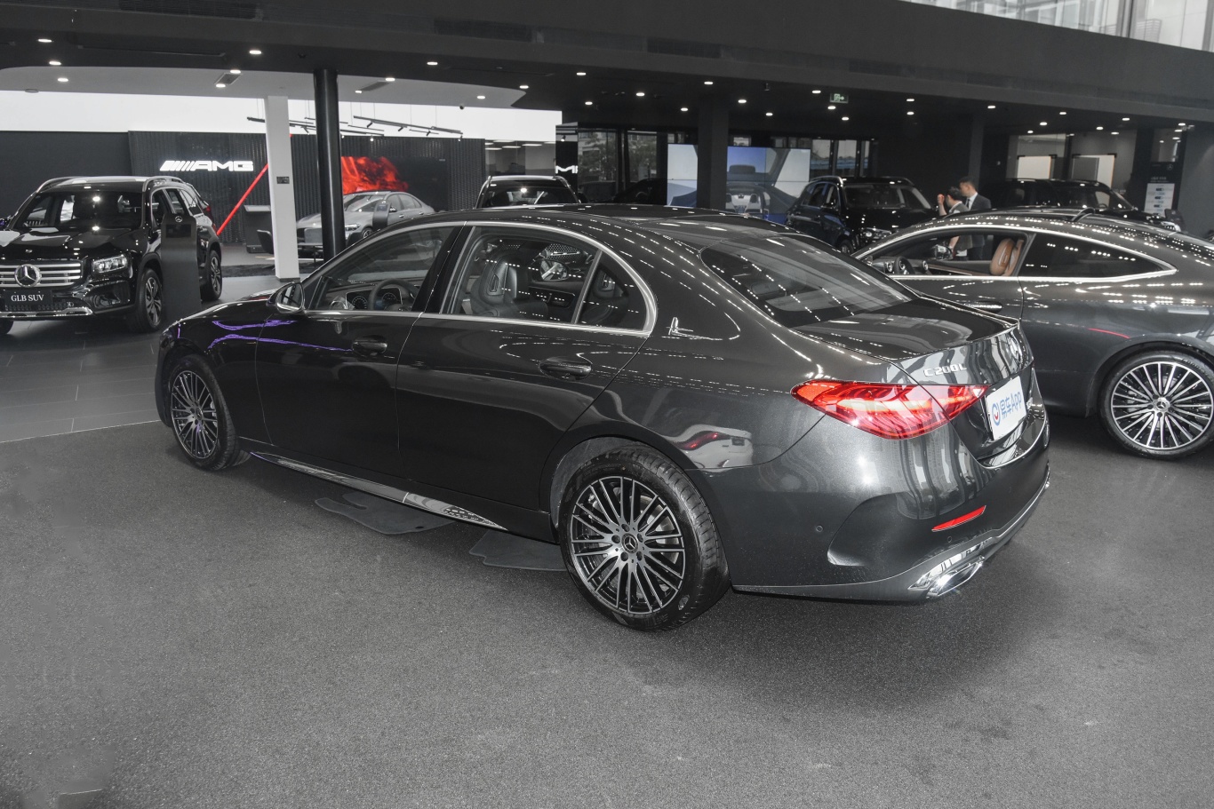 【奔驰C级改款 C 200 L 运动版侧后45度车头向左水平图片-汽车图片大全】-易车