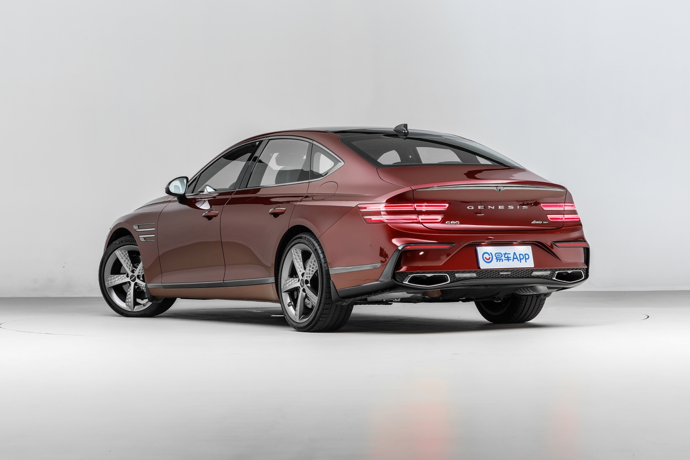 【捷尼赛思G802.5T 四驱旗舰版侧后45度车头向左水平图片-汽车图片大全】-易车