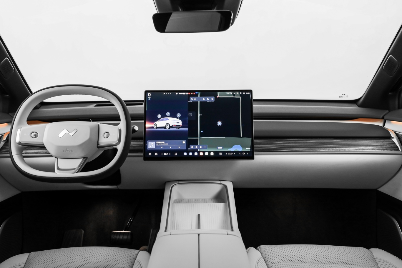 【乐道L60555km 后驱标准续航版中控台整体图片-汽车图片大全】-易车