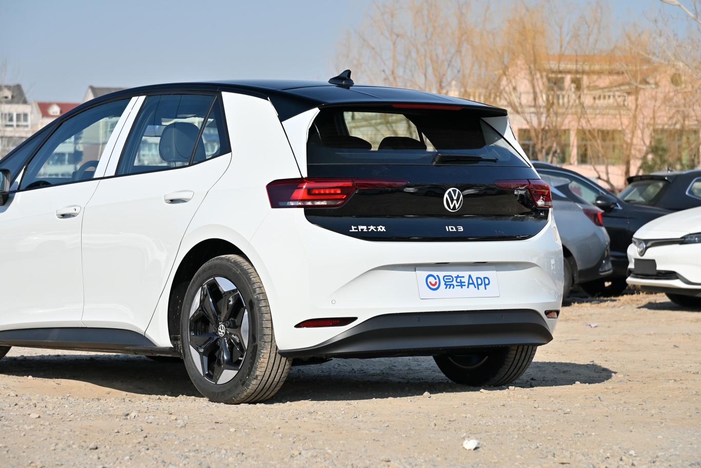 【大众ID.3聪明款 451km 纯净智享版车尾特写图片-汽车图片大全】-易车