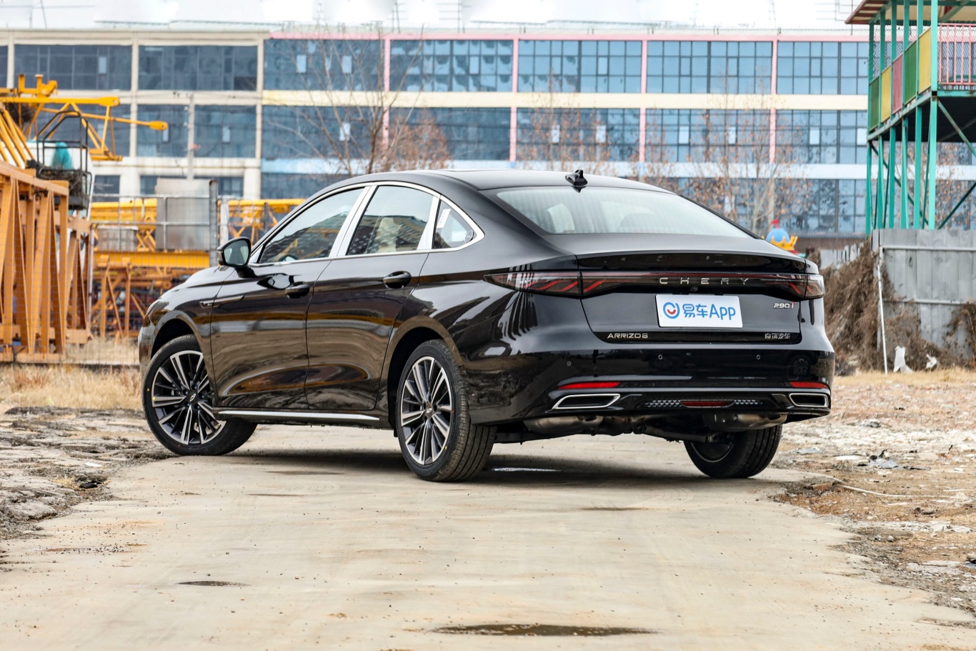 【艾瑞泽8 PRO1.6T 舒适型侧后45度车头向左水平图片-汽车图片大全】-易车