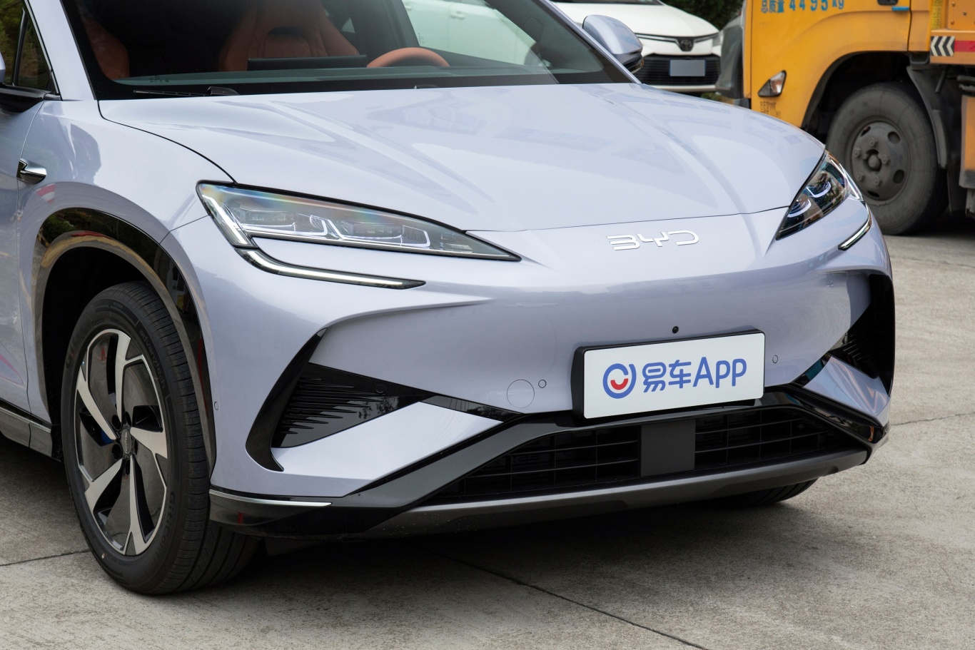 【海狮07EV智驾版 610km 后驱智驾版前格栅侧俯拍图片-汽车图片大全】-易车