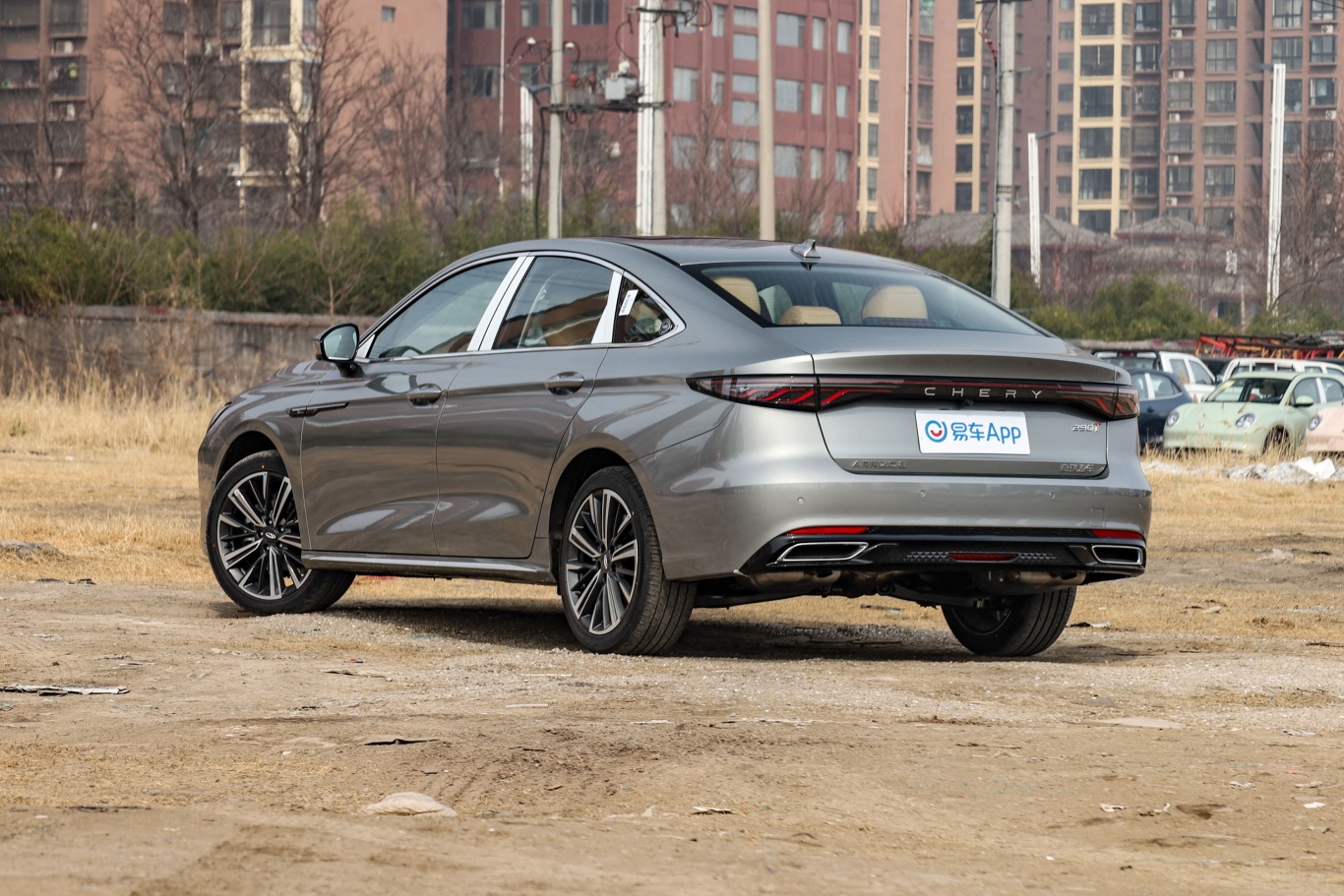 【艾瑞泽8 PRO1.6T 舒适型侧后45度车头向左水平图片-汽车图片大全】-易车