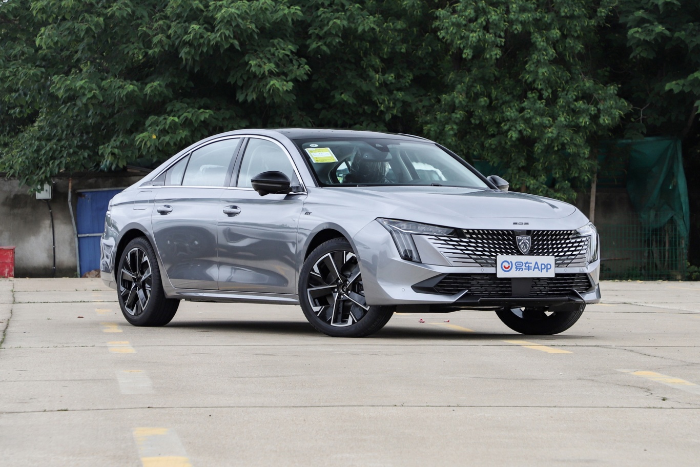 【标致508L400THP 驭享旗舰版侧前45度车头向右水平图片-汽车图片大全】-易车