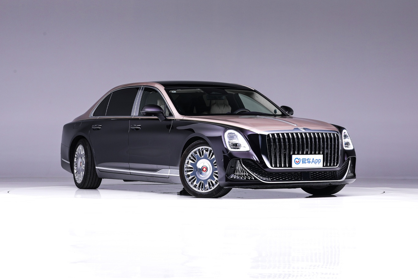 【红旗国雅4.0T V8版 4座侧前45度车头向右水平图片-汽车图片大全】-易车